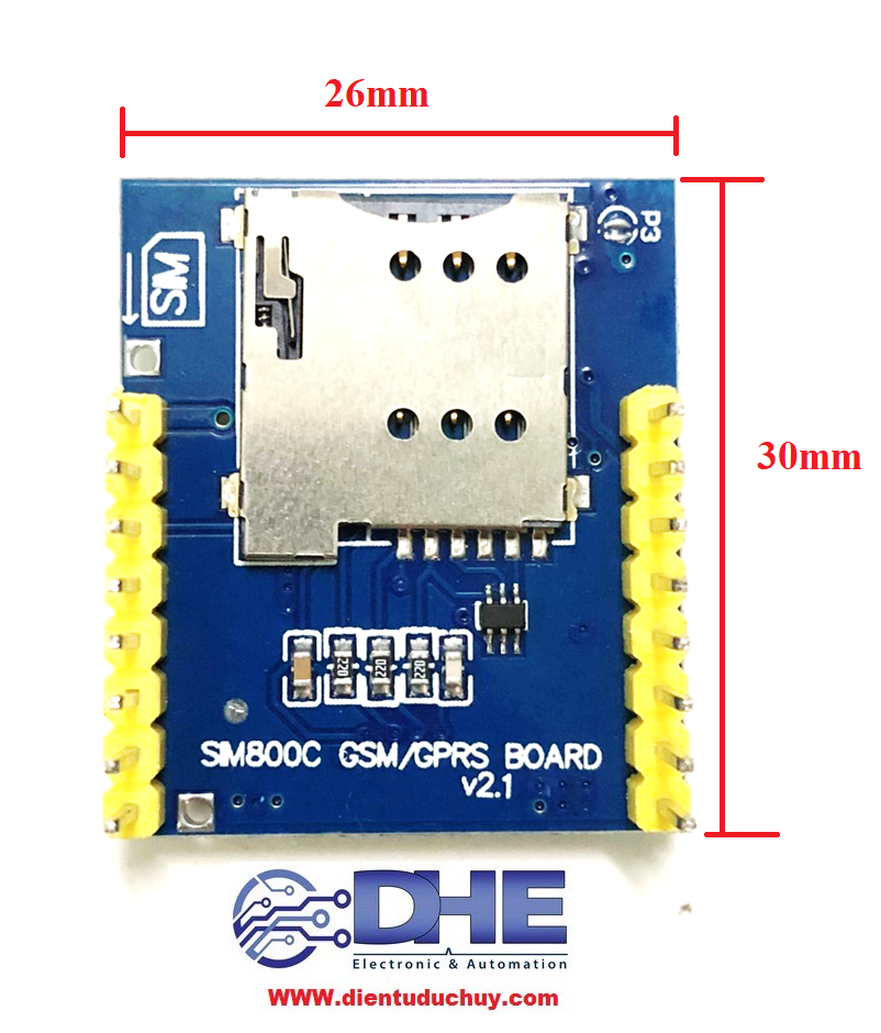SIM800C - GSM/GPRS - HỖ TRỢ SIM 4G, 3G, 2G – LINH KIỆN ĐIỆN TỬ ĐỨC HUY ...