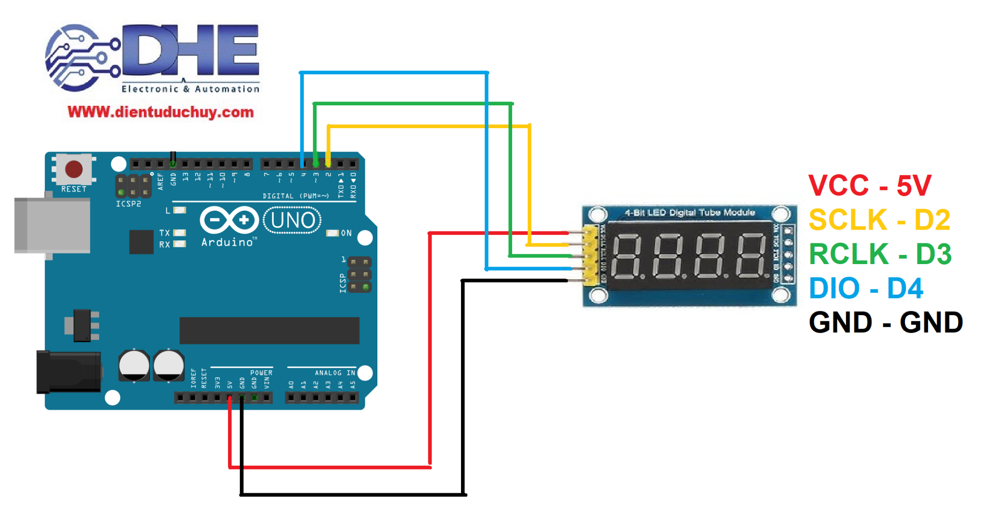 MẠCH LED 7 ĐOẠN 4 SỐ 74HC595 – LINH KIỆN ĐIỆN TỬ ĐỨC HUY (29A BÙI XUÂN ...