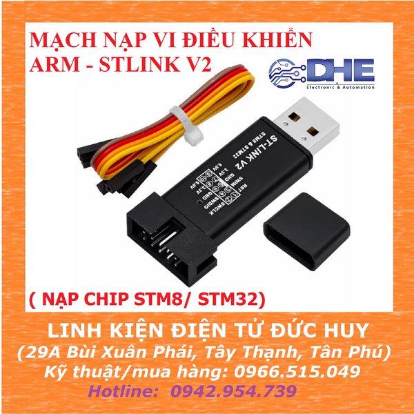 Mạch nạp vi điều khiển ARM - STLINK V2 ( Nạp cho chip STM8/STM32 ...
