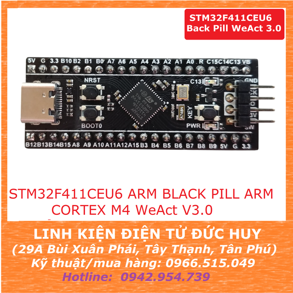 STM32F411CEU6 ARM BLACK PILL ARM CORTEX M4 WeAct V3.0 – LINH KIỆN ĐIỆN TỬ ĐỨC HUY (29A BÙI XUÂN ...