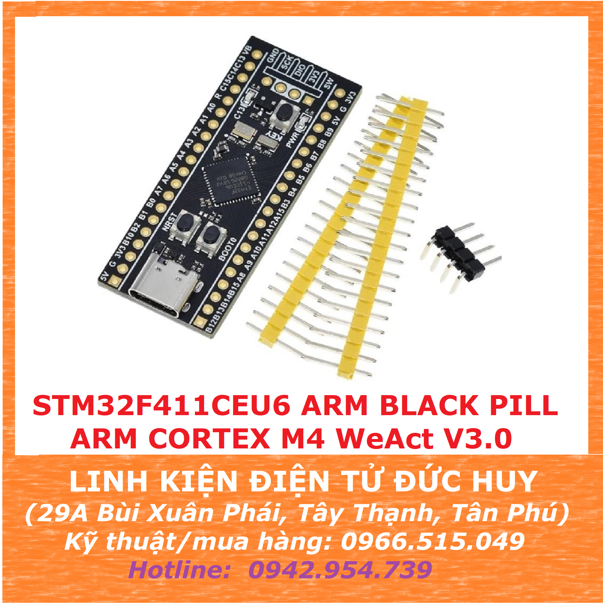 STM32F411CEU6 ARM BLACK PILL ARM CORTEX M4 WeAct V3.0 – LINH KIỆN ĐIỆN ...
