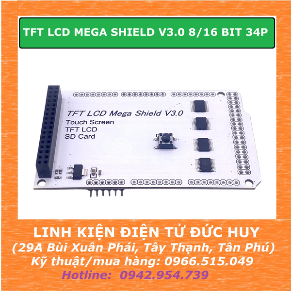 TFT LCD MEGA SHIELD V3.0 DÀNH CHO TFT 8/16 BIT 34 CHÂN – LINH KIỆN ĐIỆN TỬ ĐỨC HUY (29A BÙI XUÂN ...