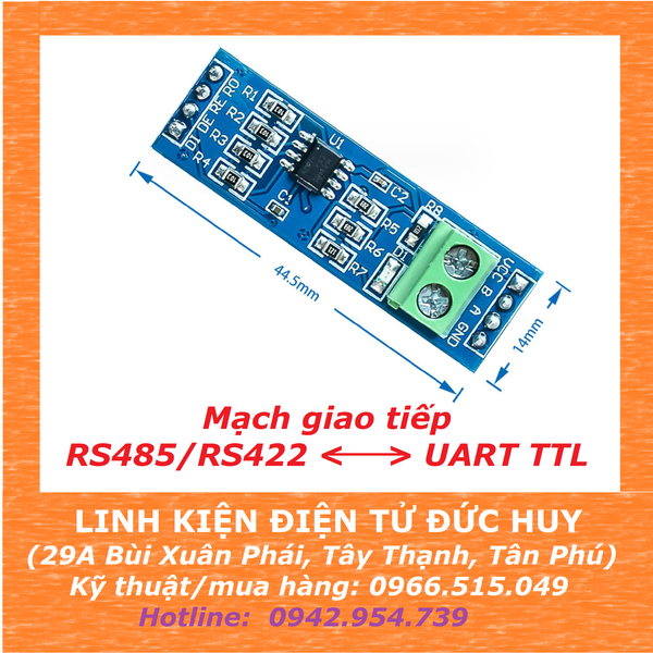 MAX485 MODULE CHUYỂN TTL RS485 – LINH KIỆN ĐIỆN TỬ ĐỨC HUY (29A BÙI ...