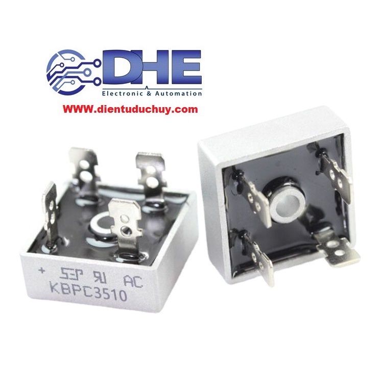 DIODE CẦU CHỈNH LƯU KBPC3510, DÒNG ĐIỆN TỐI ĐA 35A, ĐIỆN ÁP 1000V, LOẠ – LINH KIỆN ĐIỆN TỬ ĐỨC ...