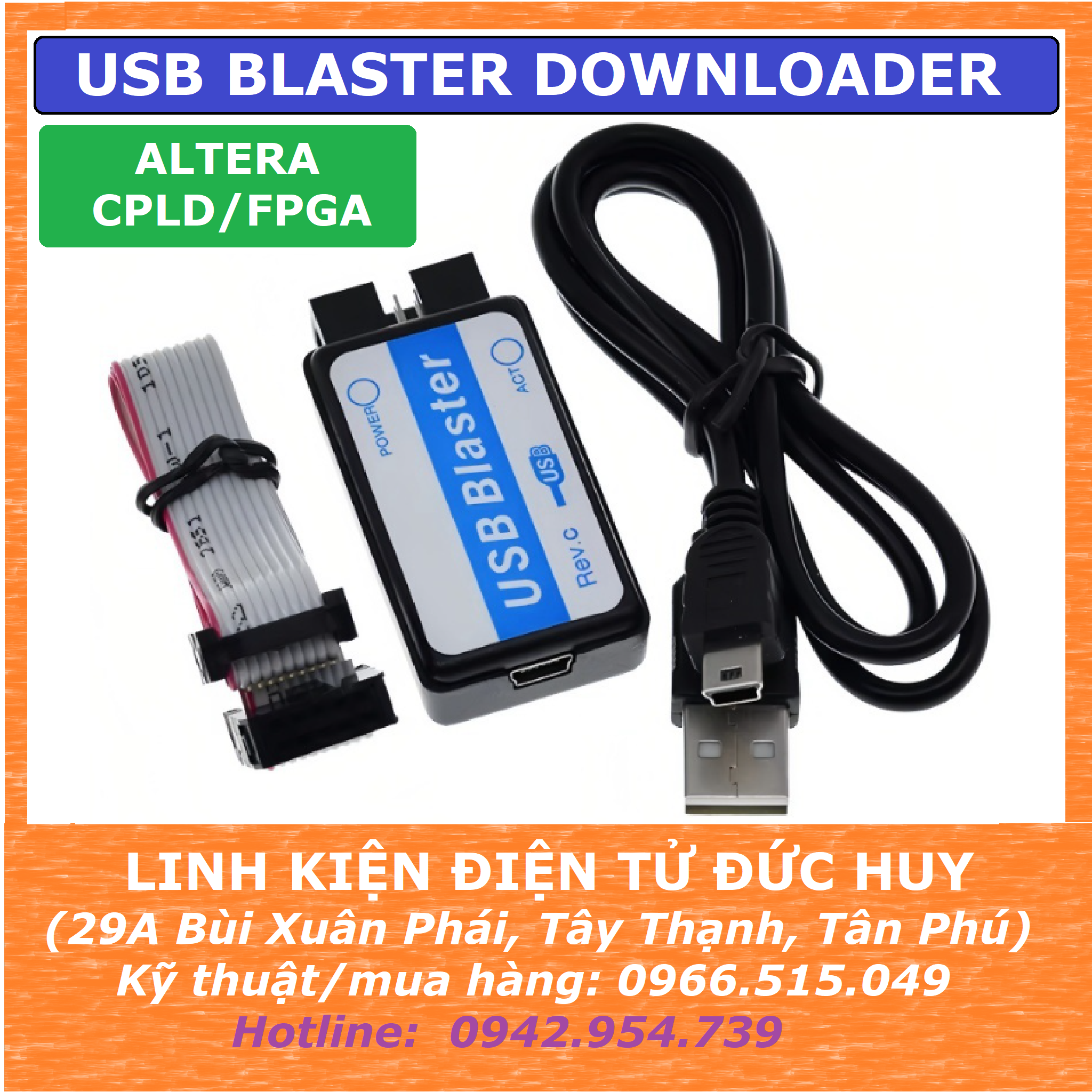 USB Blaster Downloader ALTERA CPLD/FPGA – LINH KIỆN ĐIỆN TỬ ĐỨC HUY ...