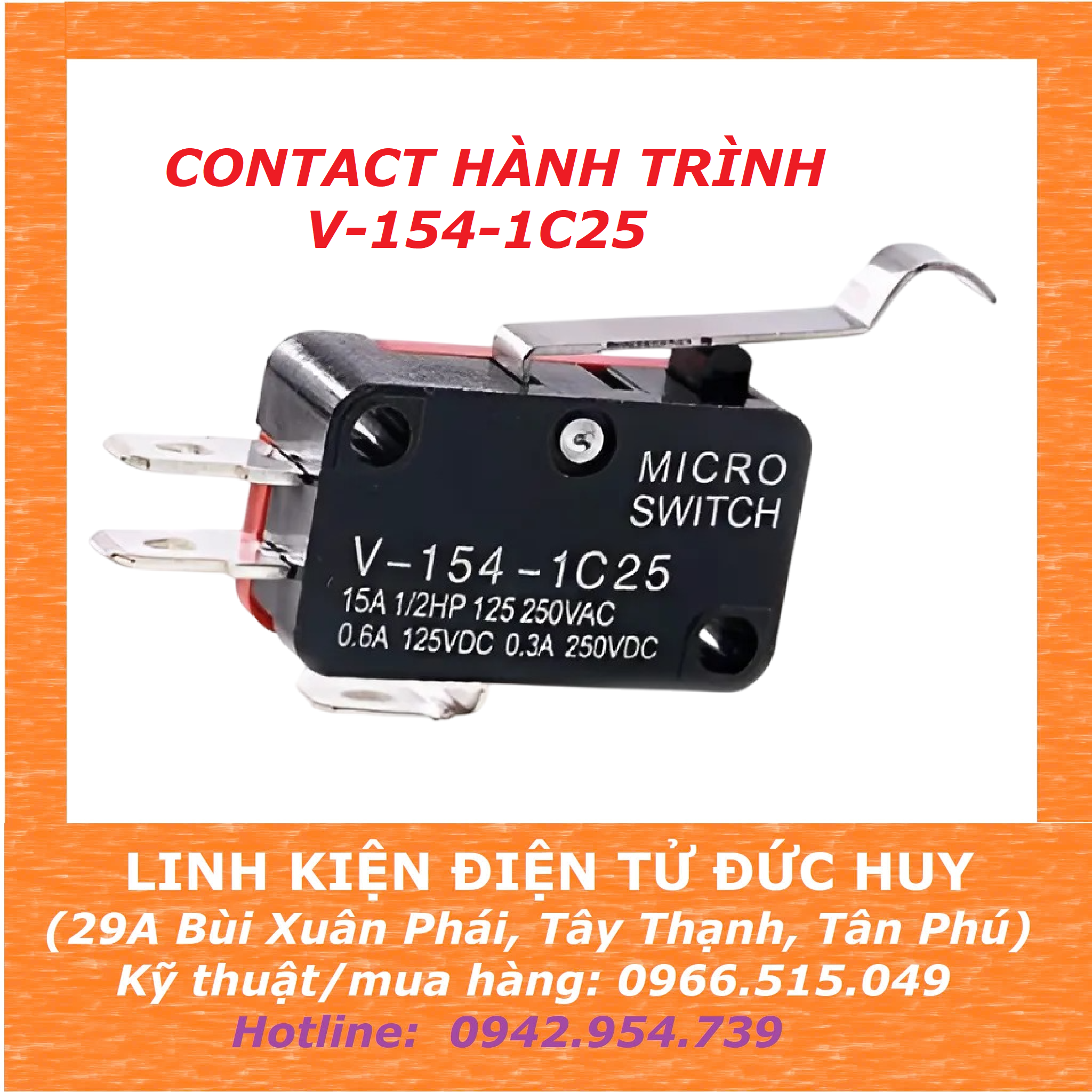 V-154-1C25 – LINH KIỆN ĐIỆN TỬ ĐỨC HUY (29A BÙI XUÂN PHÁI)