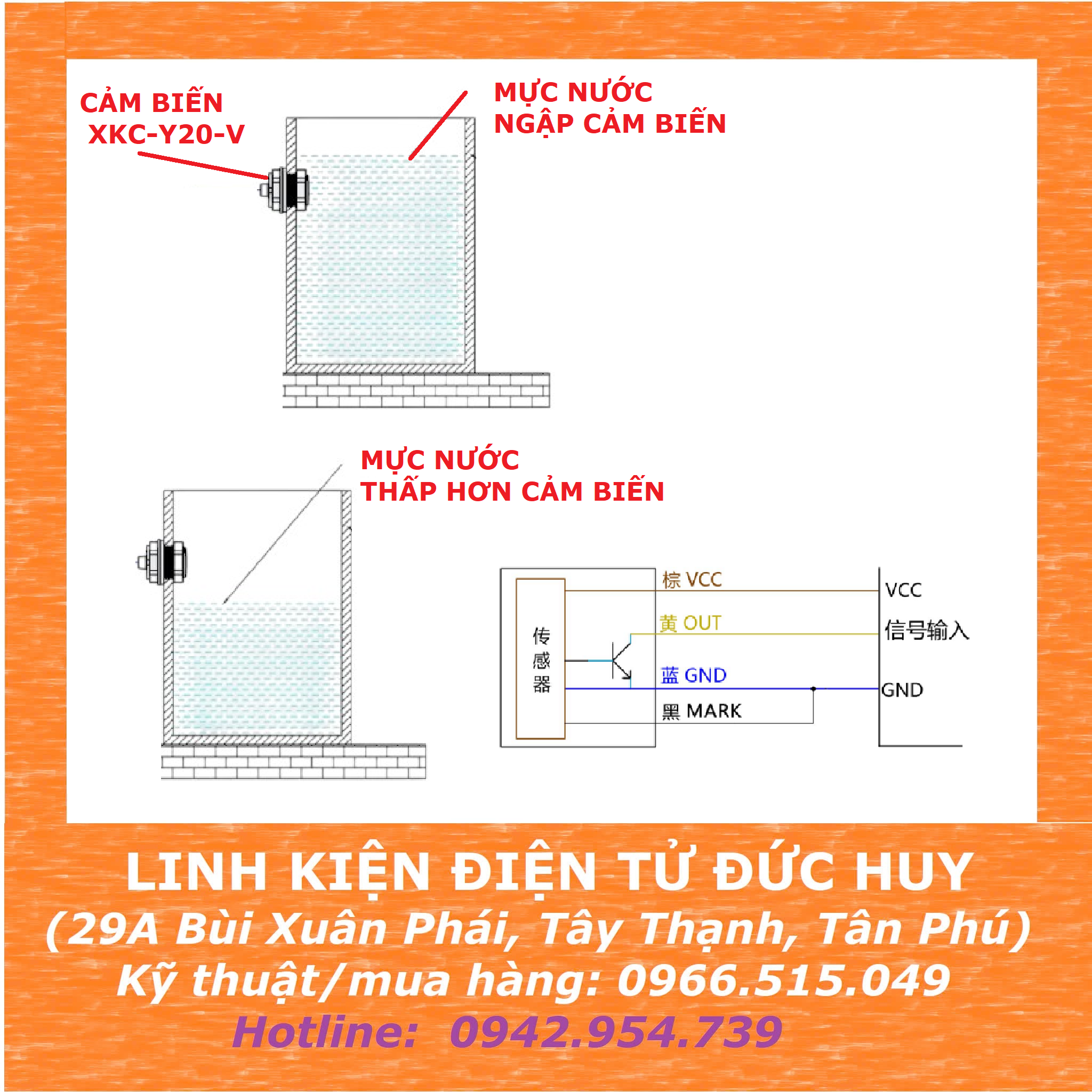 XKC Y20 V Cảm biến chất lỏng không tiếp xúc, có ren lắp đặt – LINH KIỆN ...