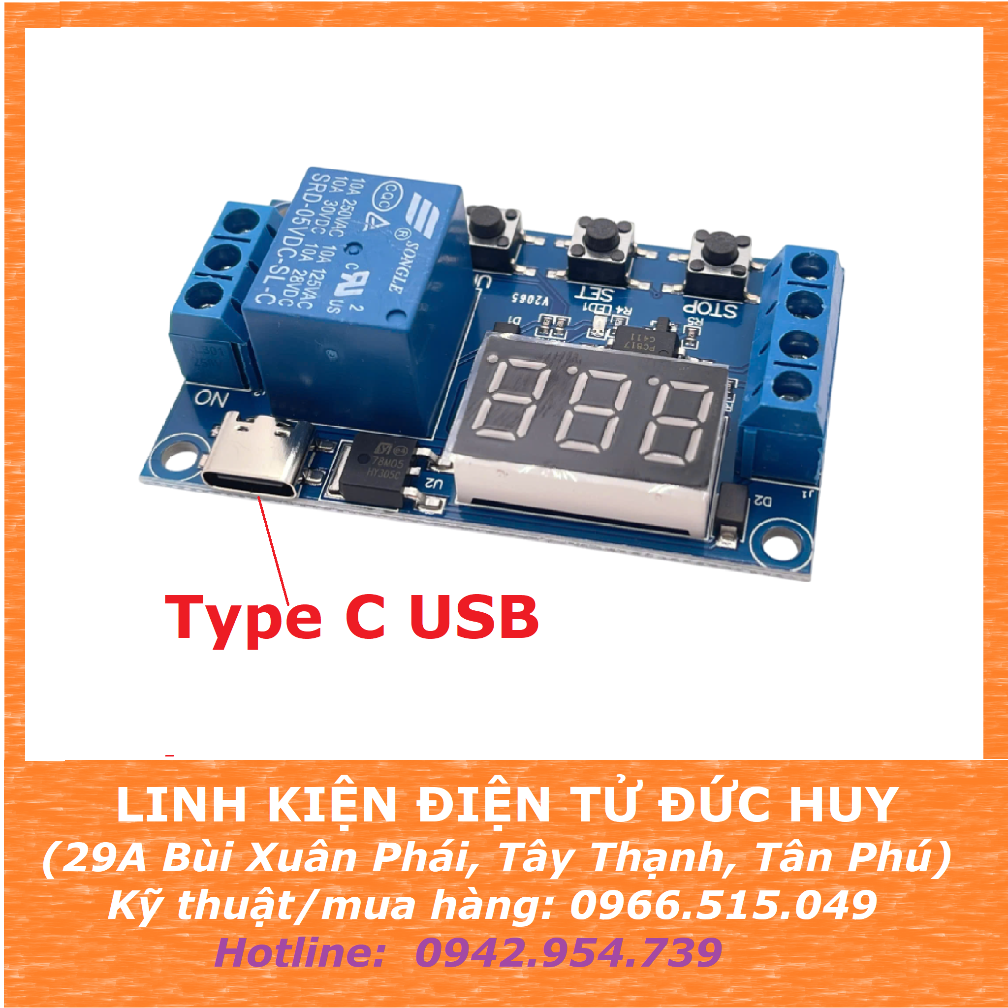 XY J02 mạch timer tạo trễ theo chu kỳ, 6~30vdc (0.1s - 999 phút) – LINH ...