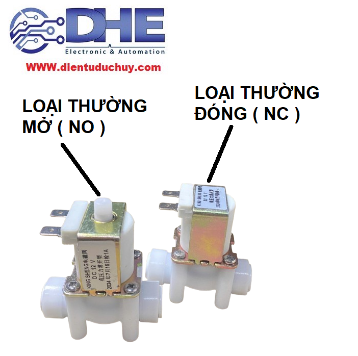 VAN NƯỚC ĐIỆN TỪ 12VDC - NO ( THƯỜNG HỞ ) – LINH KIỆN ĐIỆN TỬ ĐỨC HUY (29A BÙI XUÂN PHÁI)