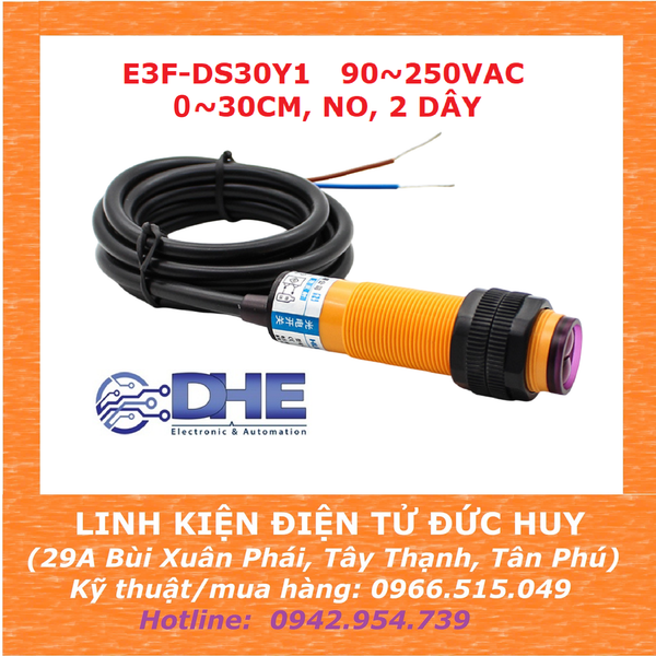 CẢm BiẾn VẬt CẢn HỒng NgoẠi E3f Ds30y1 90~250vac No ChỐng NhiỄu TỐt
