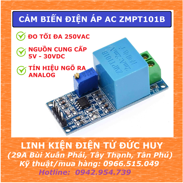 MODULE CẢM BIẾN ĐO ĐIỆN ÁP AC ZMPT101B – LINH KIỆN ĐIỆN TỬ ĐỨC HUY (29A ...