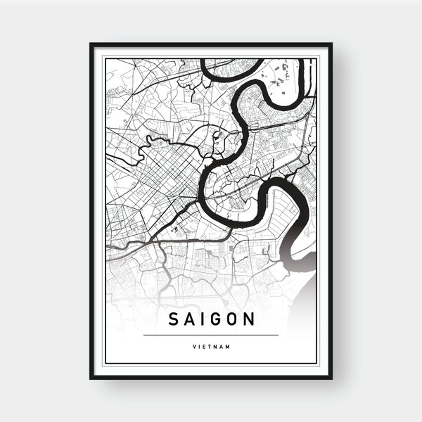 SAIGON MAP NO.3 – Tranh Cyantific™