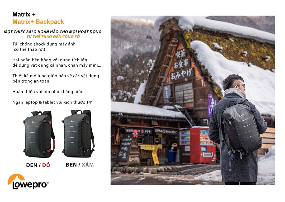 Balo Lowepro Matrix BP 23L – Máy Ảnh - Máy Quay - FlyCam - Thiết bị ...