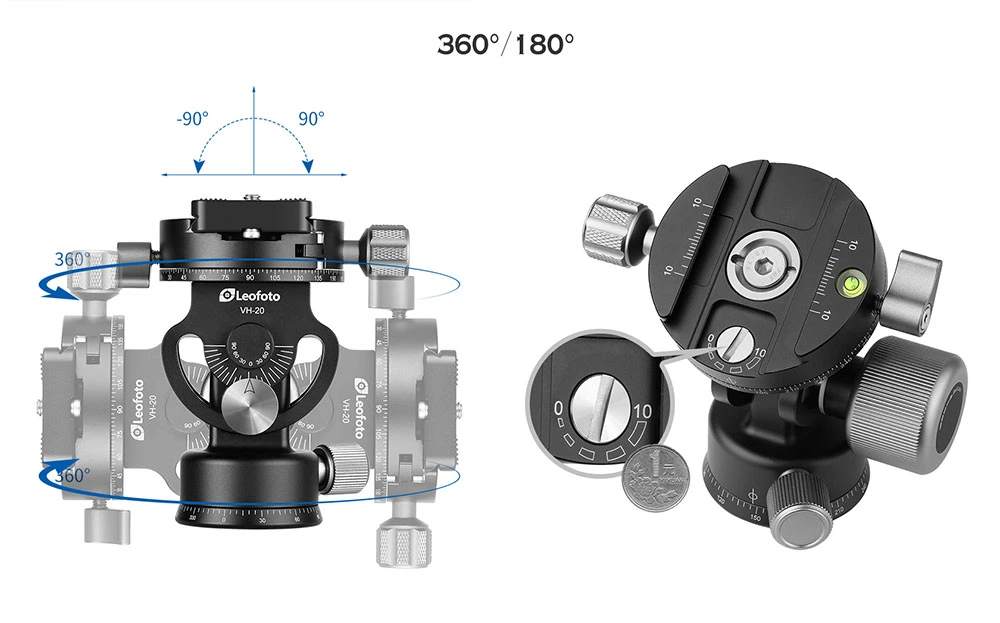 Đầu bi Geared Head Leofoto - VH-20 – Máy Ảnh - Máy Quay - FlyCam ...