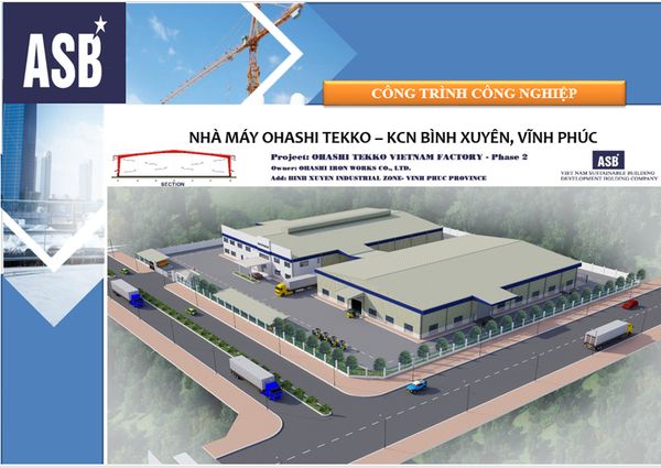 Chiếu sáng nhà máy Oshahi KCN Bình Xuyên – UK Group