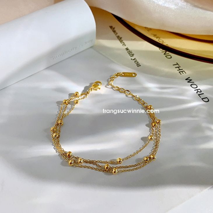 Lắc tay Triple bi VG – Winnie Accessories
