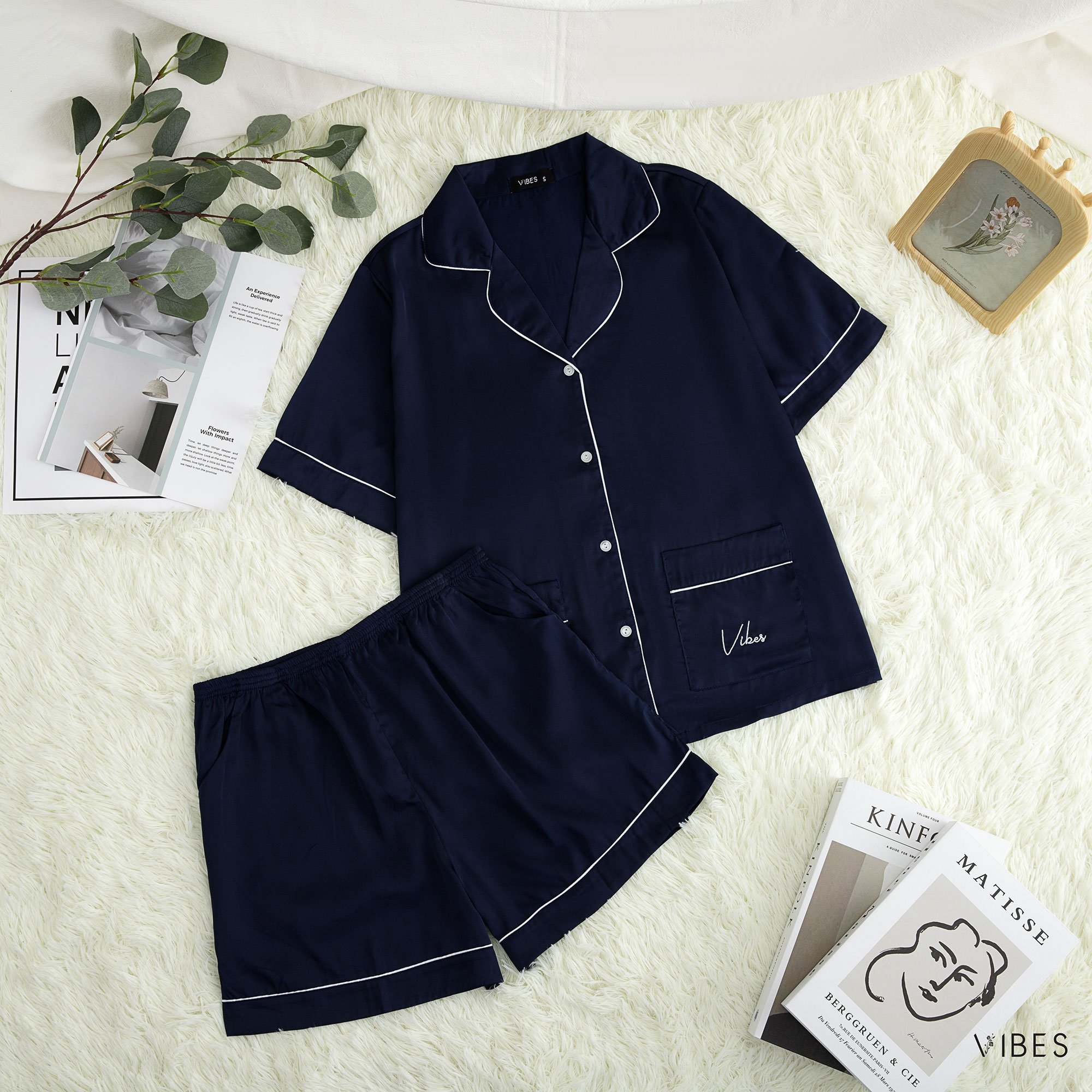 Đồ Ngủ Pyjama Lụa Cao Cấp