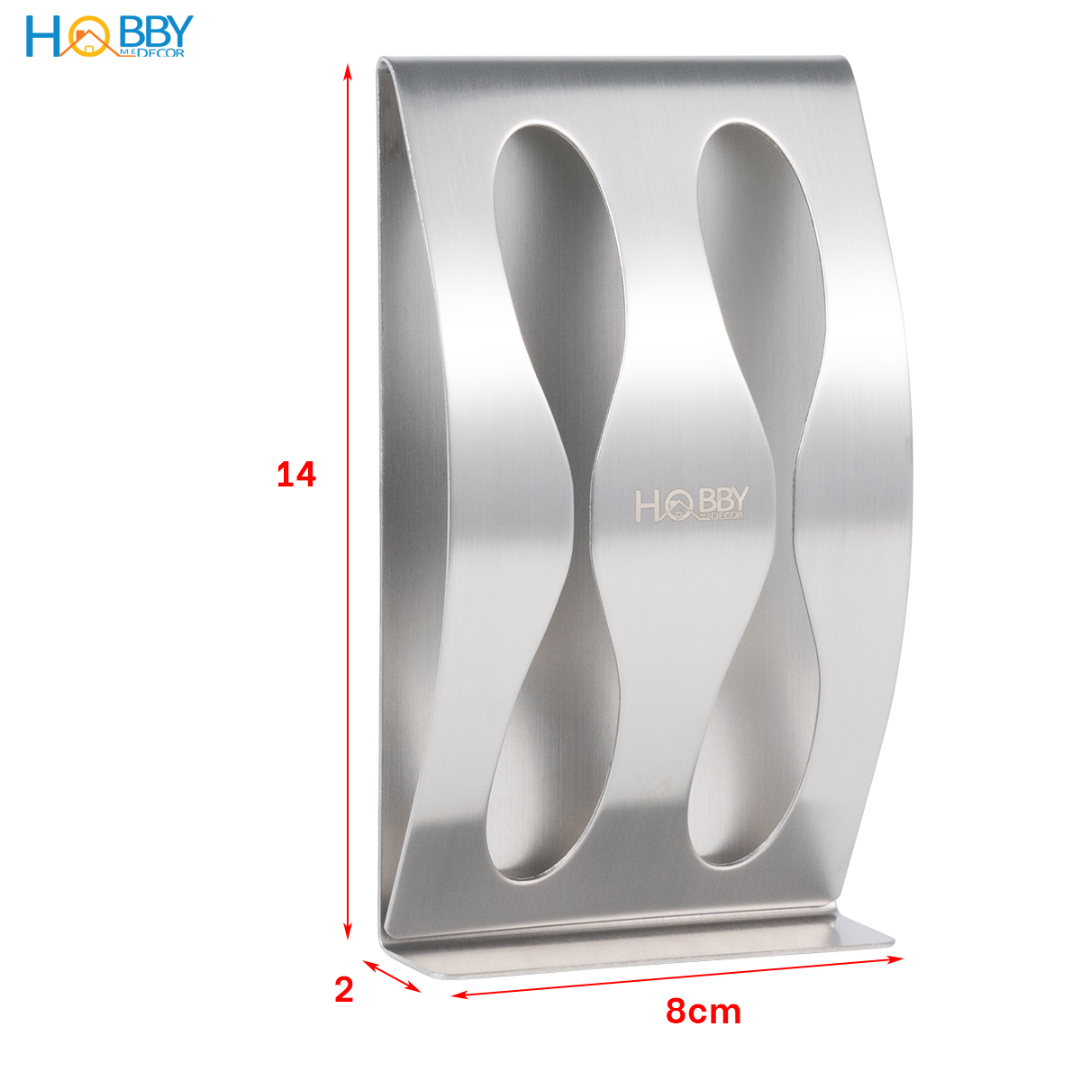 Kệ để bàn chải 2 ngăn dán tường inox 304 Hobby home decor KBC2 - HOBBY ...