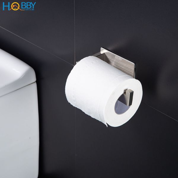 Kệ để cuộn giấy vệ sinh dán tường inox 304 Hobby Home Decor G12 có keo ...