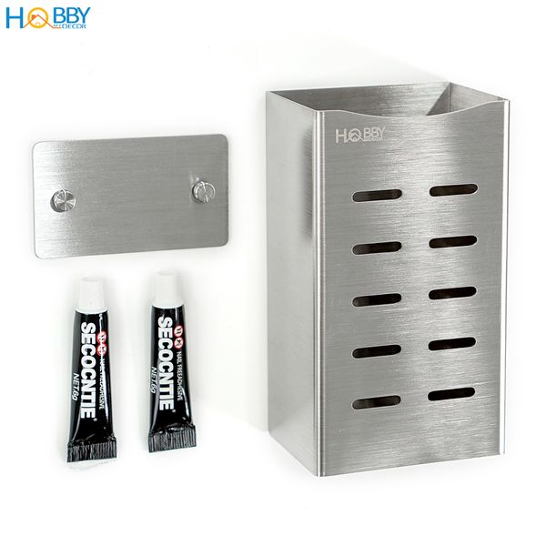 Ống để đũa muỗng dán tường Inox 304 có keo dán Hobby Home Decor OD2 ...