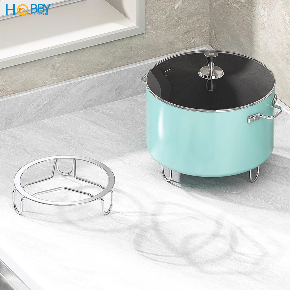 Rế lót nồi xoong đĩa khi nấu hình tròn inox 304 hobby home decor RN3 ...