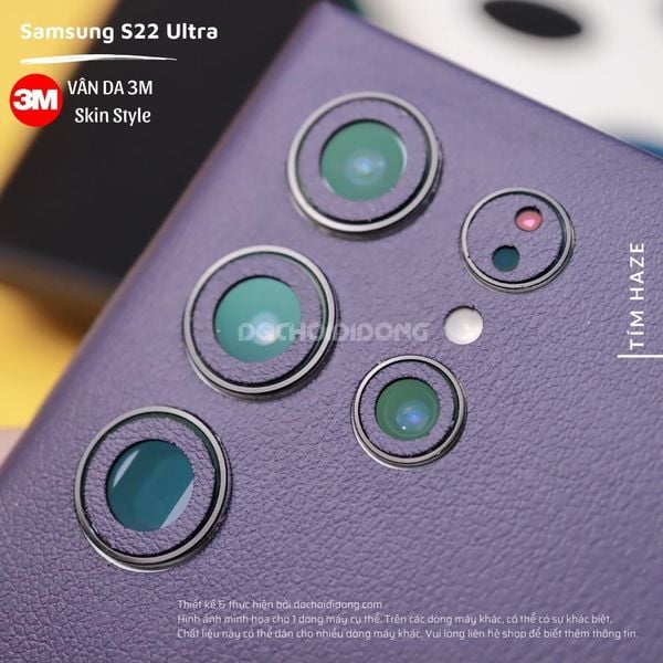 [Màu Tím Haze] Miếng Dán Skin 3M Vân Da Các Dòng Samsung S8 S9 S10 S20 ...