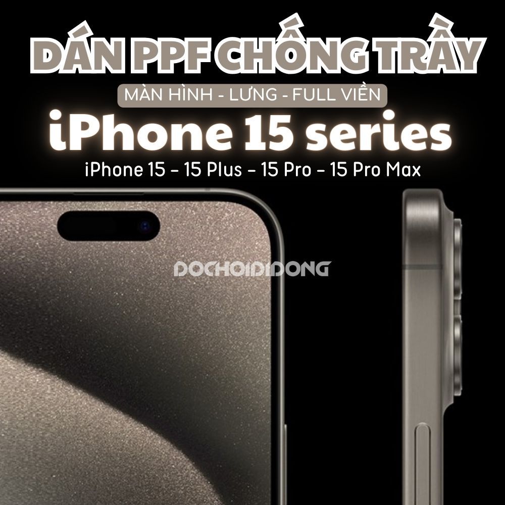 Miếng Dán PPF Hydorgen IPhone 16 15 Pro Plus Max Trong, Nhám, Đổi Màu ...