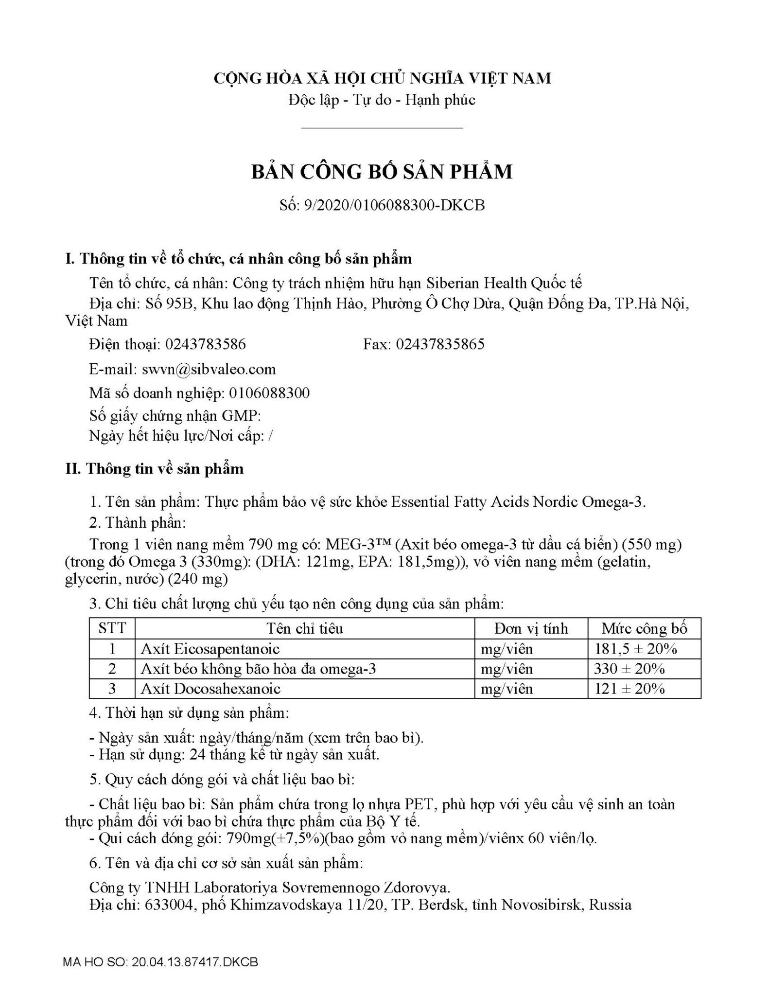 Viên Uống Giảm mỡ máu Essential Fatty Acids Nordic Omega-3 – HANACHI SHOP