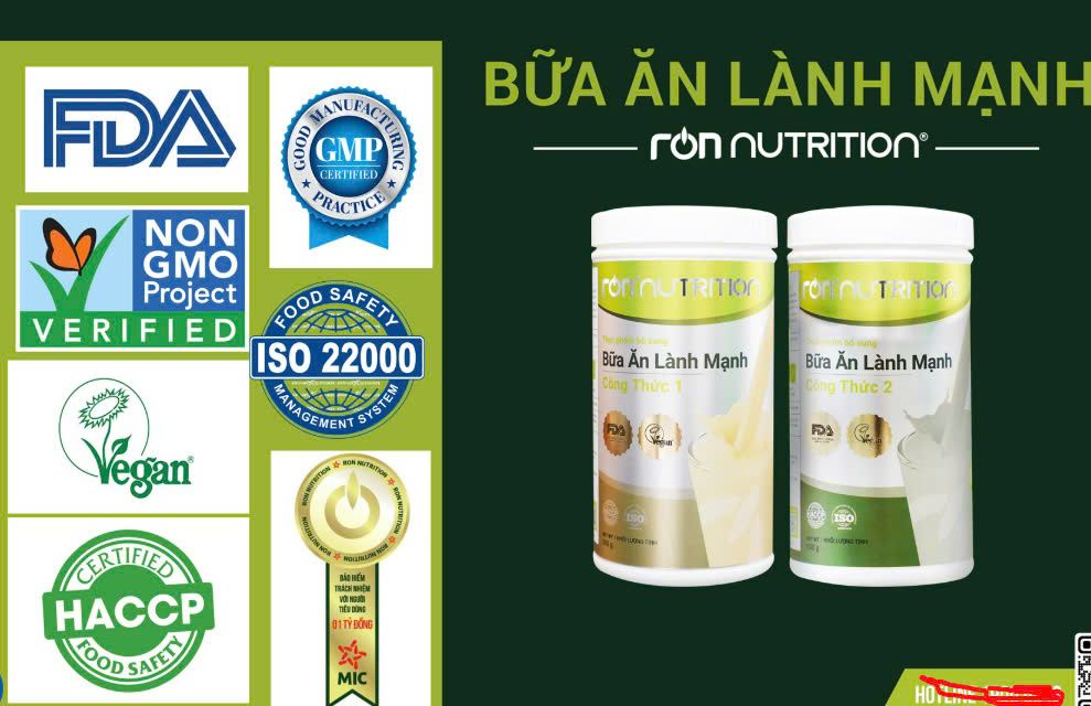 Bữa Ăn Lành Mạnh Công Thức 1 (F1) 500gam/Hộp – Chứa đậu nành – HANACHI SHOP