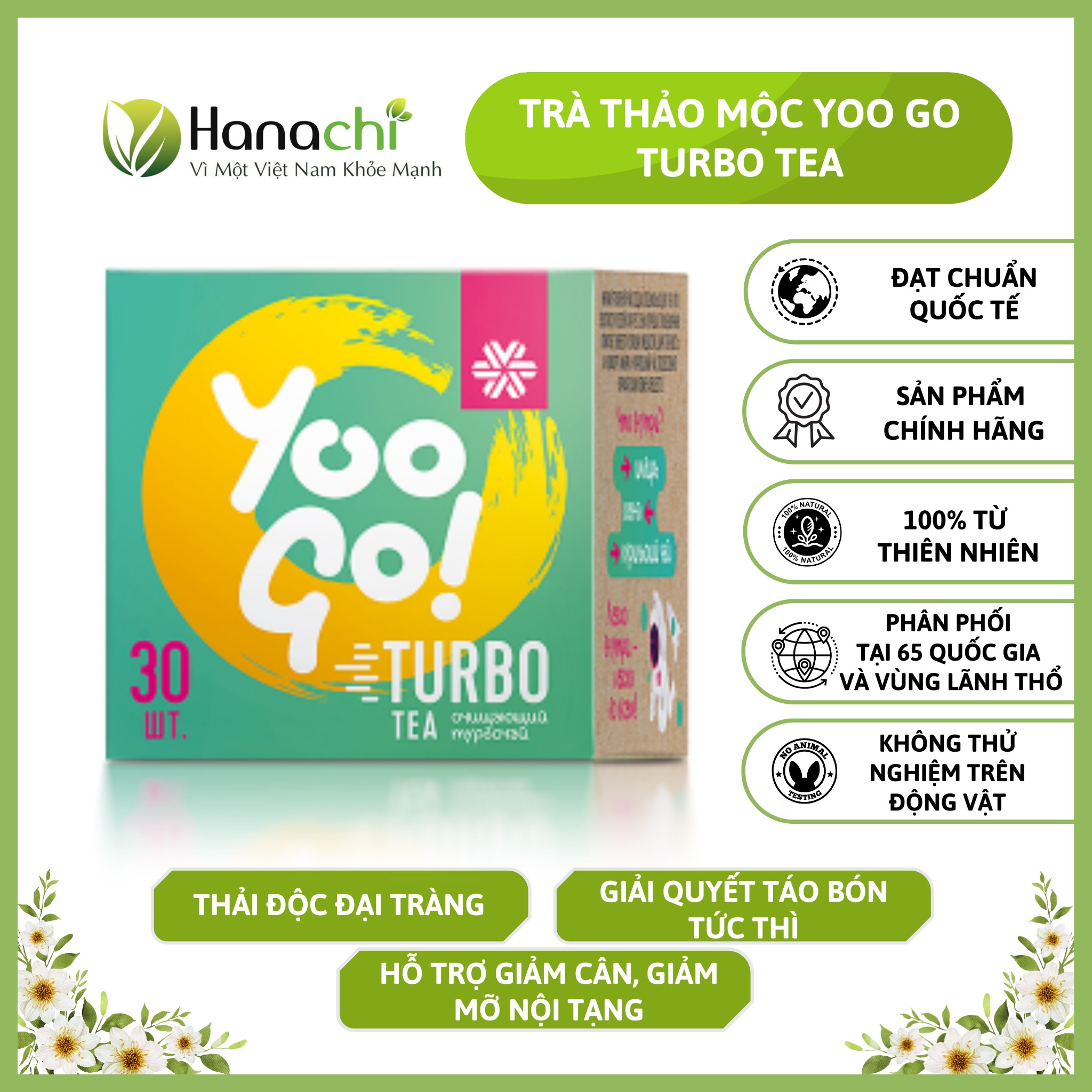 Giảm Cân Giảm Mỡ Bụng Thải Độc Đại Tràng Trà thảo mộc YOO GO Turbo tea ...
