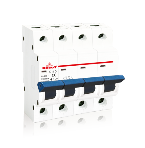 Miniature circuit breaker 4 poles (MCB) – Robot