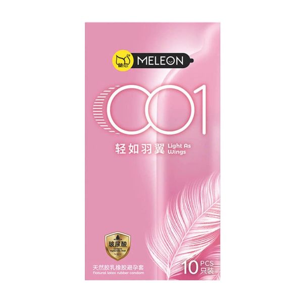 Bao Cao Su Siêu Mỏng Meleon 001 Light And Wings - Hộp 10 Cái