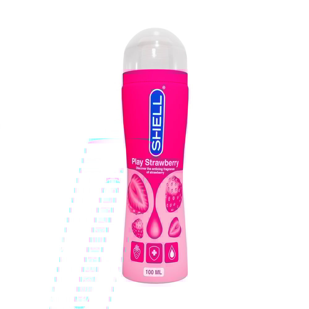 Gel bôi trơn hương dâu Shell Play Strawberry - Chai 100ml