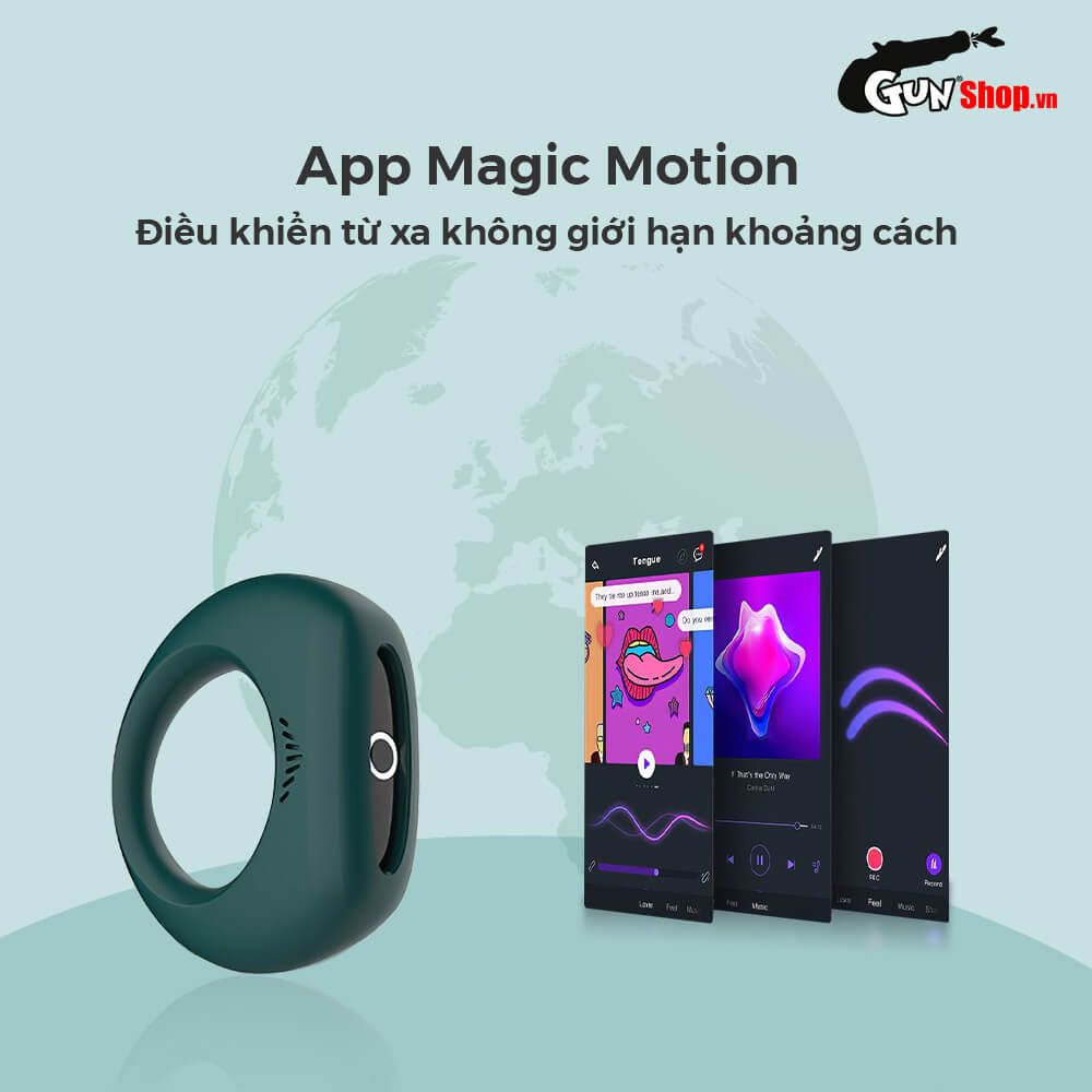 Vòng rung tăng khoái cảm Magic Motion Dante II - Gunshop