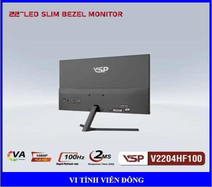 Màn hình LCD VSP 22 inch V2204HF100 ( 21.5 ", Full HD, VA, 100Hz, 2ms,
