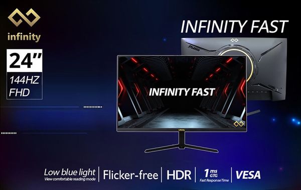 LCD Infinity Fast – 23.8 inch FHD IPS/144Hz (2 x DP, 2 x HDMI, 1 x 3.5