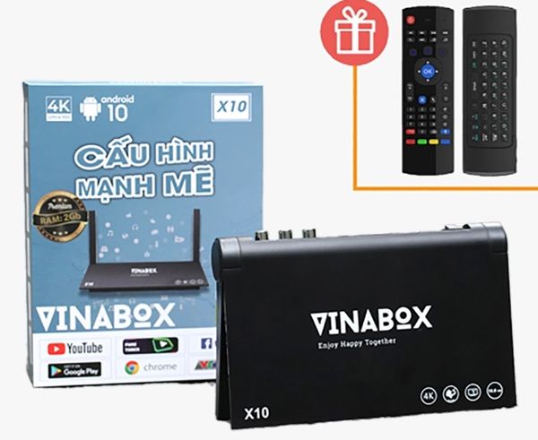 Tivi Box VinaBox X10 - 4G (4G/32G/Bluetooth)