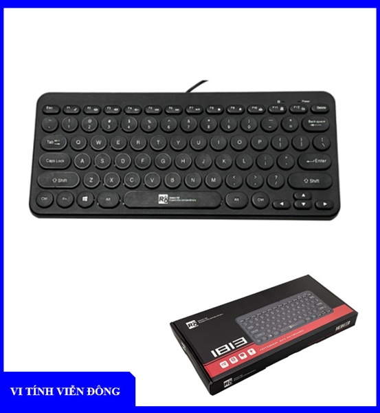 Bàn phím mini KB R8 1813 đen USB