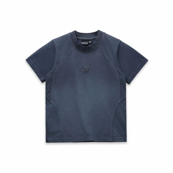 HAZE WASHED BABY TEE - BLUE – SWE (STREETWEAREAZY)