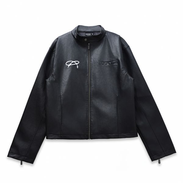 INFINITY LEATHER JACKET - BLACK – SWE (STREETWEAREAZY)