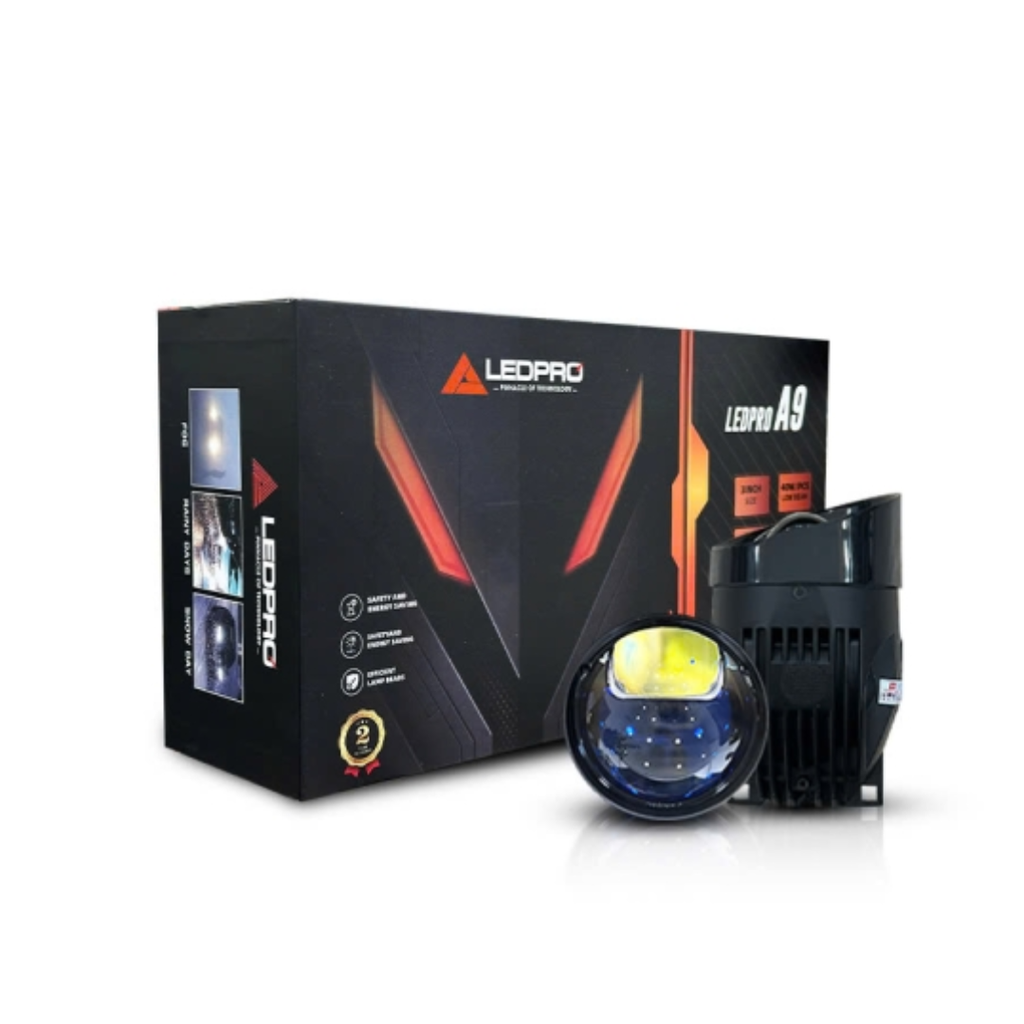 Đèn bi gầm ô tô 3 nhiệt màu LedPro A9 Pro 3 inch