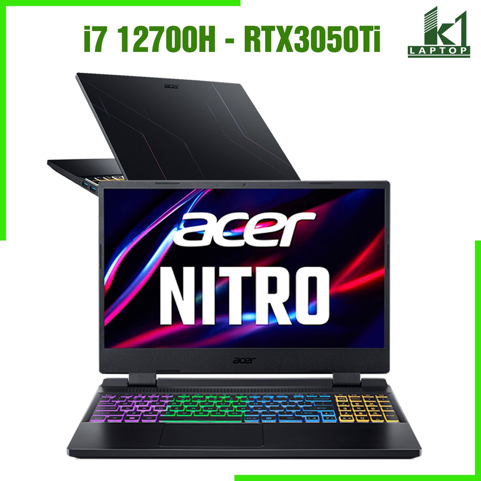 Acer Nitro 5 Tiger 2022 AN515 58 i7 - 12700H / RTX3050Ti / 144Hz – LaptopK1