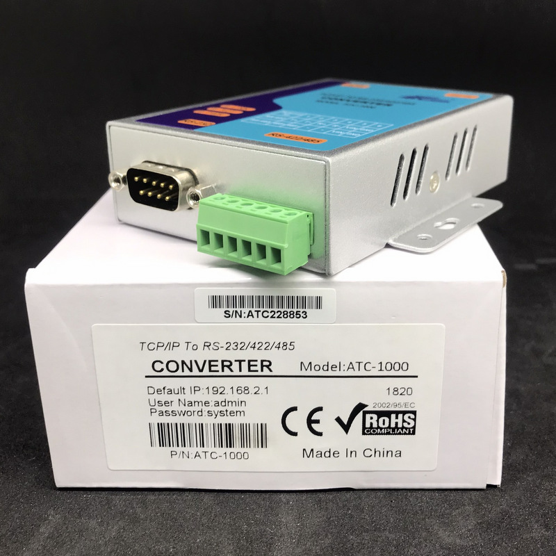 ATC-1000 Bộ chuyển đổi tín hiệu từ RS232 RS485 RS422 sang Ethernet ...