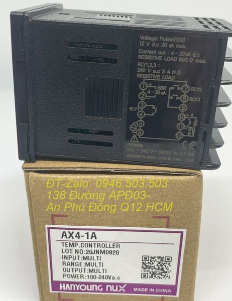 Bộ điều khiển nhiệt độ AX4-1A Hàng chính hãng. – BĂNG TẢI BÌNH MINH