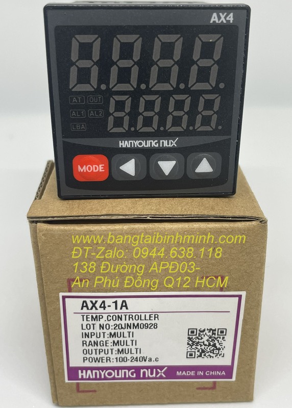 Bộ điều khiển nhiệt độ AX4-1A Hàng chính hãng. – BĂNG TẢI BÌNH MINH