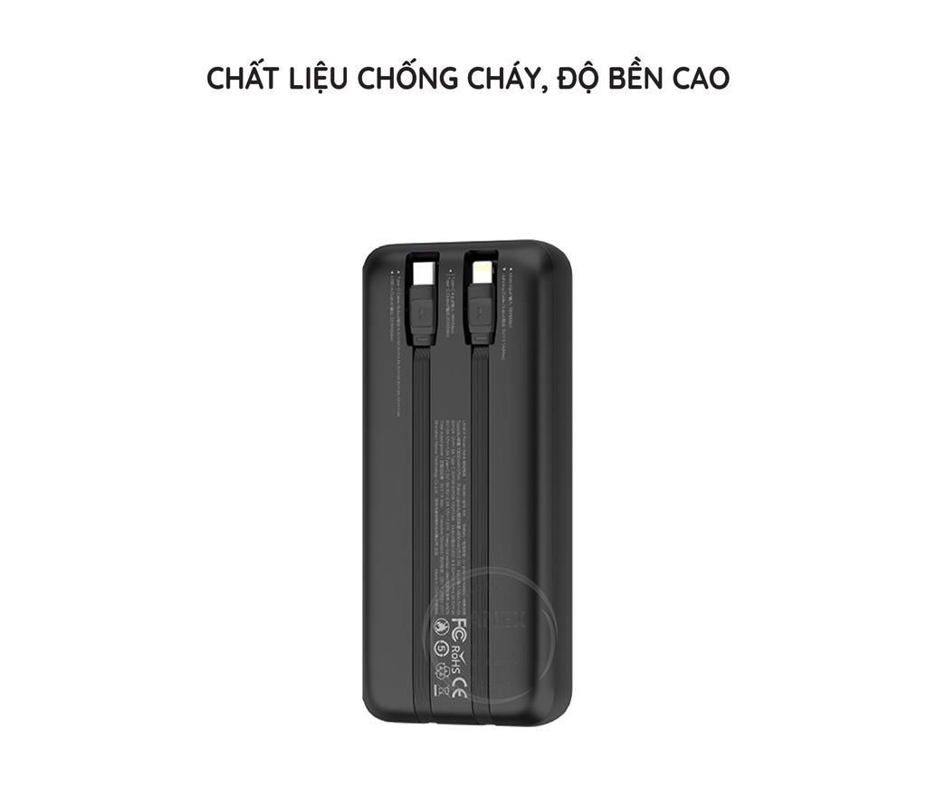 Pin Dự Phòng Lanex N9 2 In 1 ( Type C Lightning ) 1 Type C 1 Lightning – Phụ Kiện Khai Nguyên