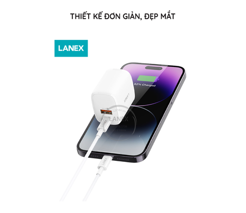 Bộ Sạc Nhanh Lanex Lc49cl 1 Cổng Usb 22.5w 1 Cổng Type C To Lightning ...
