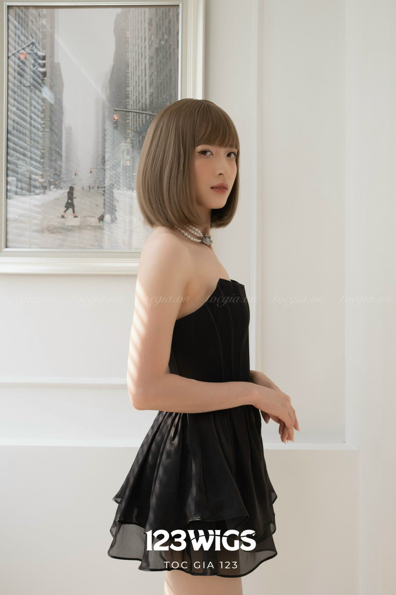 Tóc ngắn Ngang vai S1022 – TÓC GIẢ 123