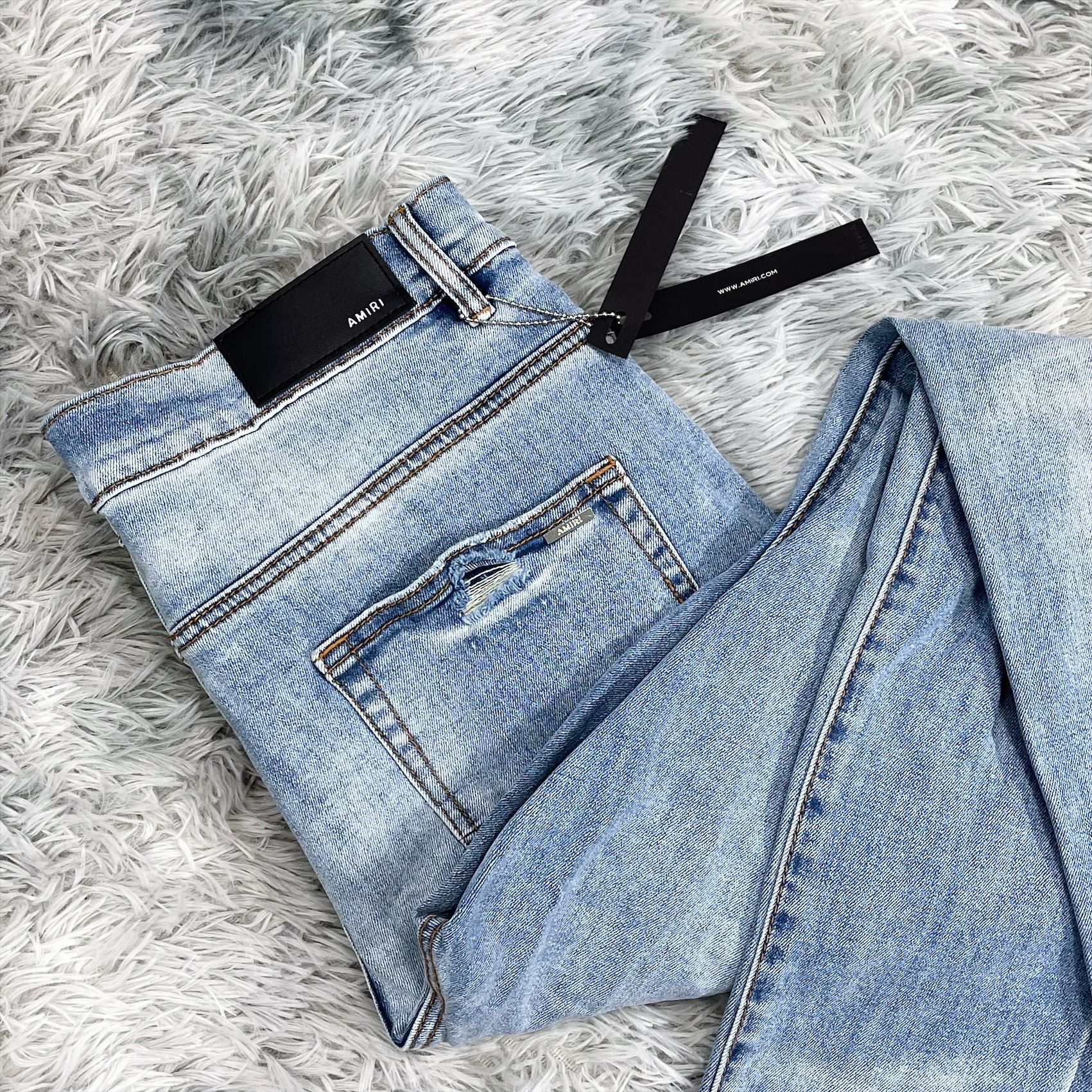 AMR Ma Bar Logo Jean - Blue – EDDY