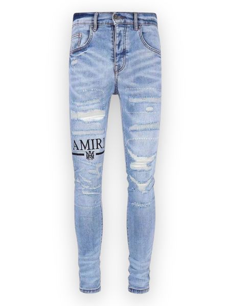AMR Ma Bar Logo Jean - Blue – EDDY